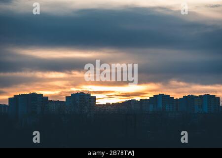Cityscape of Lubin in Poland during the sunrise Stock Photo - Alamy
