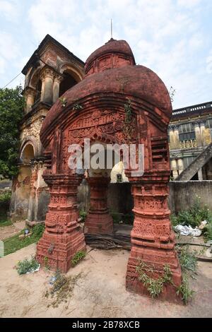 Aatchala Dol Mancha or Holi Pavilion consists of rich terracotta panels ...
