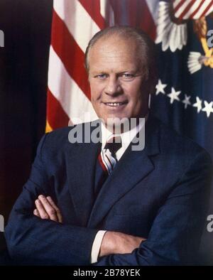 Gerald Ford presidential portrait (cropped 2 Stock Photo - Alamy