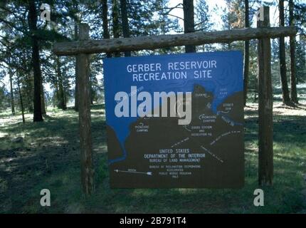 Gerber Recreation Area sign Stock Photo - Alamy
