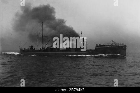 German large torpedoboat SMS G137 underway before the First World War ...