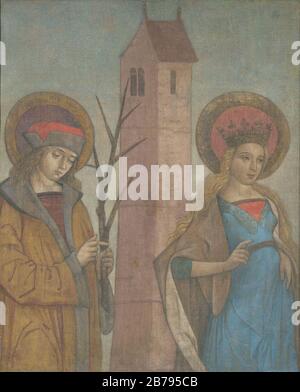 Diptych of Saints Achatius, Barbara, Apollonia, and Sebald Date: c ...