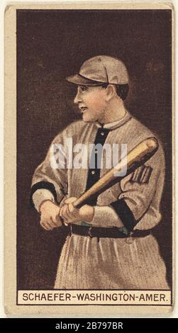 Germany Schaefer, Washington Nationals, baseball card portrait Stock ...