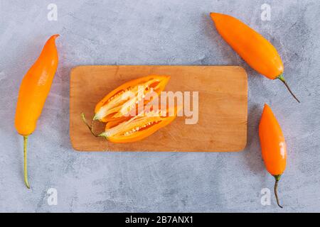 Peruvian yellow pepper. Yellow pepper used in Peruvian cuisine Stock ...