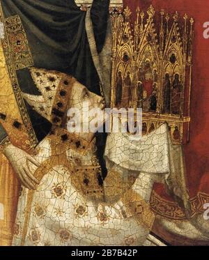 The Stefaneschi Triptych: St Peter Enthroned c. 1330 Tempera on panel ...