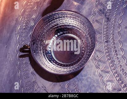 Taditional Ottoman Turkish style metal bowl in view Stock Photo - Alamy