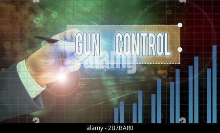 Caution sign about gun control. Restricted area, guns banned. Vector ...