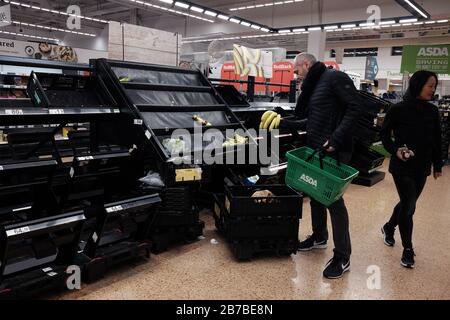 The fruit and vegetable section in an Asda store, UK Stock Photo - Alamy