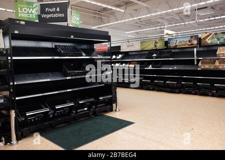 The fruit and vegetable section in an Asda store, UK Stock Photo - Alamy