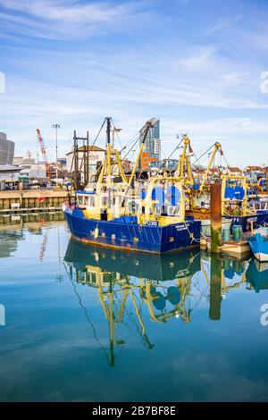 View of Camber Quay, Old Portsmouth, Portsmouth, Hampshire, England, UK ...