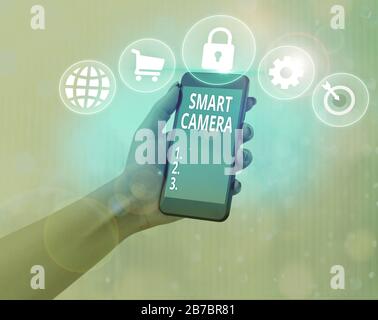 Handwriting text Video Monitoring Systems. Conceptual photo ...