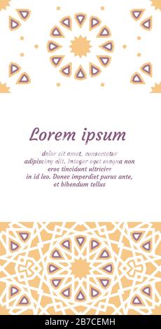 Vector arabesque for design template. Abstract ornament for coloring ...