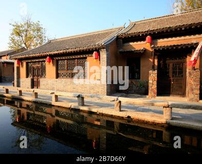 The ancient Chinese rural houses Stock Photo - Alamy