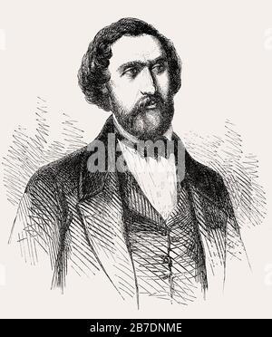 FRANCE - Alfred de Musset Portrait d'Alfred de Musset (1810-1857 ...
