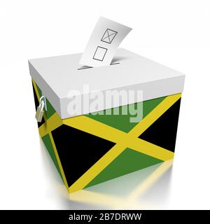 Parliament election in Jamaica - 3D rendering Stock Photo - Alamy