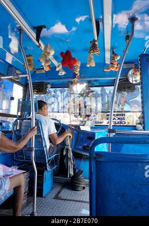 Mexican Bus driver, Acapulco, Mexico Stock Photo - Alamy