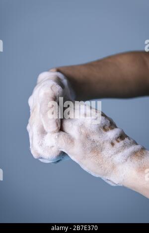 Step By Step Correct Procedure For Hand Washing Stock Photo - Alamy