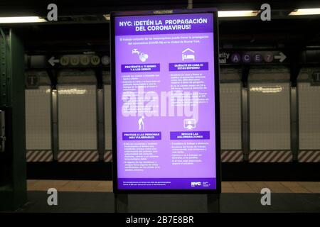 MTA digital signs display information on how to avoid, prevent spread ...