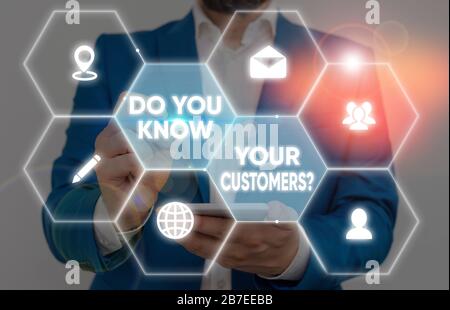 Handwriting text Do You Know Your Customers question. Conceptual photo ...