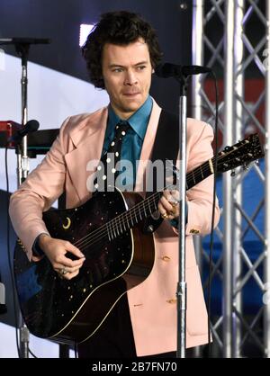 February 26, 2020 Harry Styles perform at Today Show Concert Series at ...
