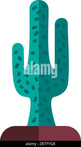 mexican cactu plant icon vector illustration design Stock Vector Image ...