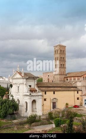 View of the Roman Forum during sunset in Rome, Italy Stock Photo - Alamy