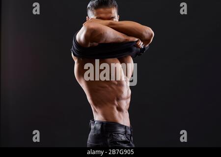 Japanese male bodybuilder Stock Photo - Alamy