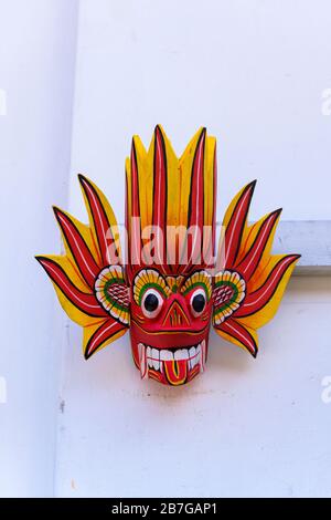 a traditional Sri Lanka Dance mask called Gara Raksha Mask ...