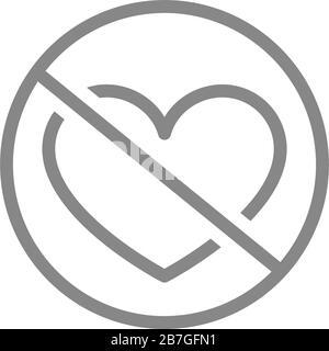 Prohibition of social networking symbol. Ban like thumb up, bad habit ...