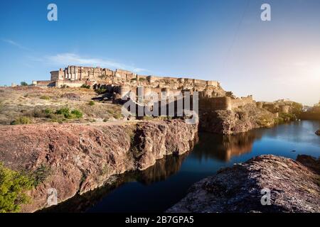 Indian Mughal architecture in The Desert fort Jaisalmer, Rajasthan ...