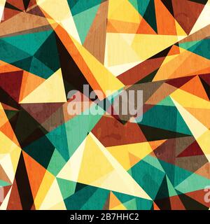 triangle seamless pattern with wood effect Stock Vector Image & Art - Alamy
