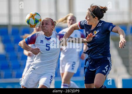 Iceland vs Scotland Soccer Match, national colors, national flags ...