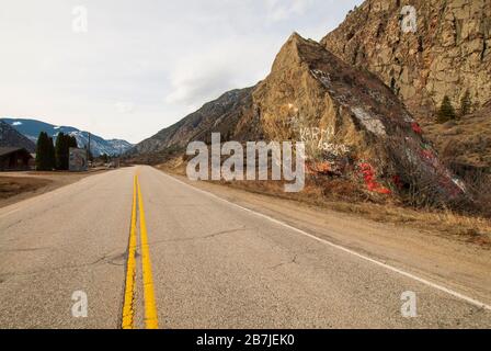 Desert Landscape near Osoyoos, BC, South Okanagan Valley, British ...