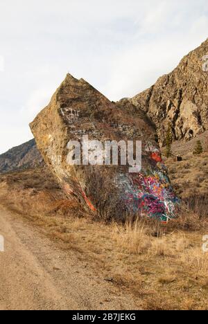 Desert Landscape near Osoyoos, BC, South Okanagan Valley, British ...
