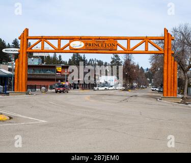 CANADA, British Columbia, Princeton. Town View / Fall Stock Photo - Alamy