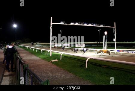 General of a race at Nottingham Greyhound Track, Nottingham Stock Photo ...