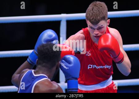 Lewis Richardson of Great Britain, wearing Red and Victor Yoka of ...