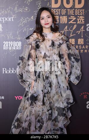 Chinese pop singer Liu Xijun attends an activity in Chongqing, China, 3 ...