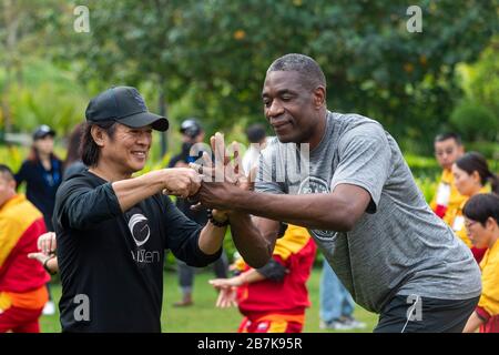 Dikembe Mutombo, right, Congolese-American retired professional ...