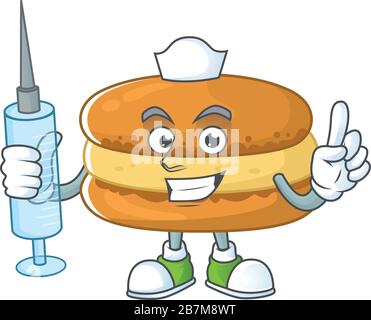 Nurse macaron character cartoon style Stock Vector Image & Art - Alamy