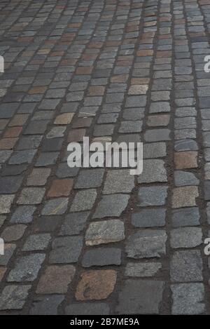 The texture of a stone old monotonous pavement Stock Photo - Alamy