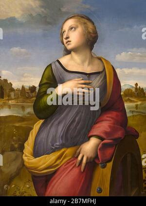 Saint Catherine of Alexandria, circa 1507 - Raphael (Raffaello Santi ...