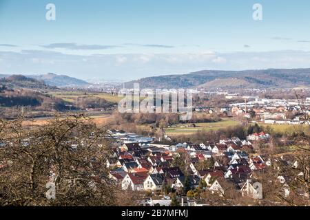 German countryside with forests, fields and meadows Stock Photo - Alamy