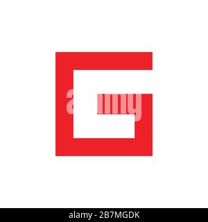 letter g square geometric logo vector Stock Vector Image & Art - Alamy