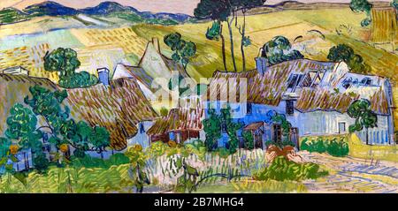 Farms Near Auvers, 1890 - Vincent Van Gogh Stock Photo - Alamy