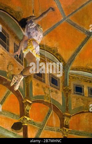 Miss La La at the Cirque Fernando, Painting by Edgar Degas Stock Photo ...