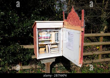 outdoor library in woodhouse leicestershire Stock Photo - Alamy