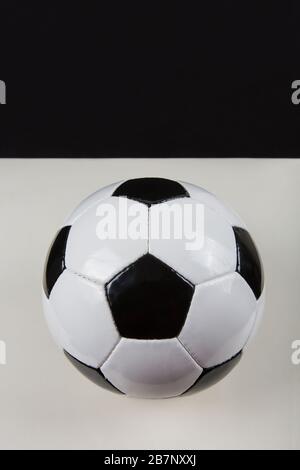 Classic soccer ball, typical hexagon pattern, isolated on white ...