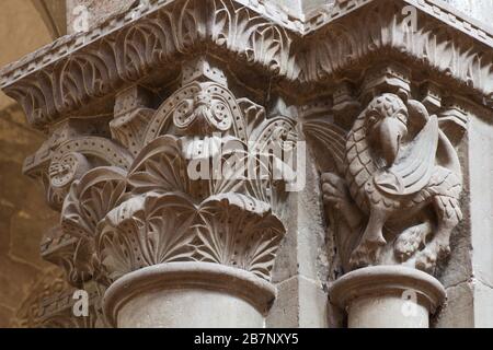 Medieval Bestiary - Capital (12th century) - St. Peter's Cathedral ...