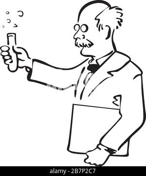 Chemistry hand drawing Stock Vector Image & Art - Alamy